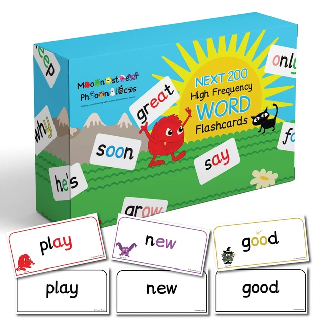 NEXT 200 HIGH-FREQUENCY Word Flashcards - - Ideal for Home Learning £34 ...