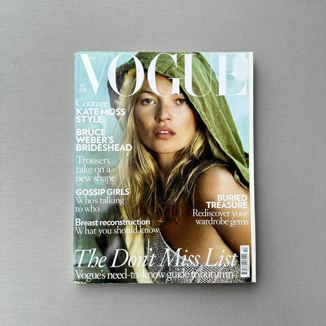 BRITISH VOGUE MAGAZINE October 2008 Kate Moss UK English United Kingdom ...