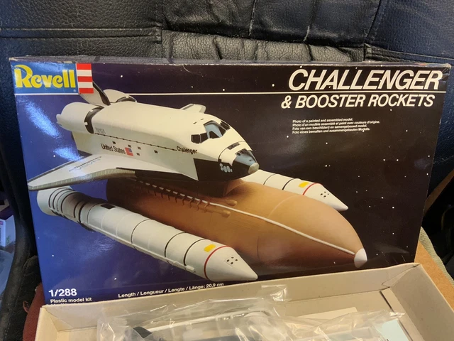 VINTAGE REVELL CHALLENGER Space Shuttle & Booster Rockets 1/288 Model ...