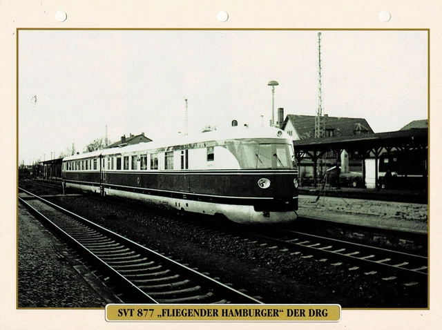 SCHNELLTRIEBZUG SVT 877 "Fliegender Hamburger" der DRG / Infokarte EUR ...