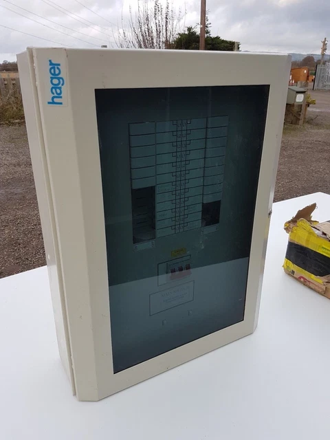 HAGER 8 WAY distribution board consumer unit £50.00 - PicClick UK