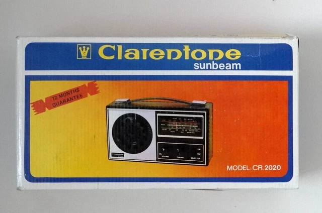 VINTAGE 1970S CLARENTONE Sunbeam radio set £7.90 - PicClick UK