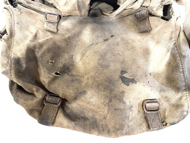 ANCIEN SAC MUSETTE Militaire ww1 ww2 ? à identifier US Français ...