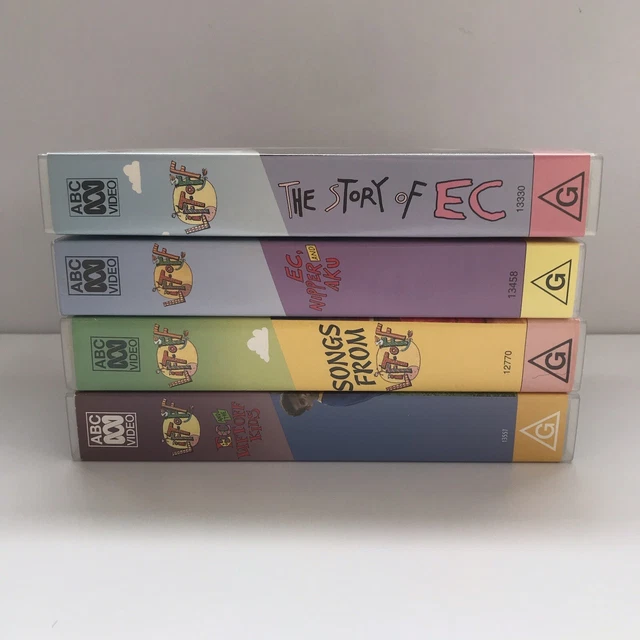 LIFT OFF: THE Story of EC & 3 Other Rare ABC Kids TV Shows VHS Cassette ...