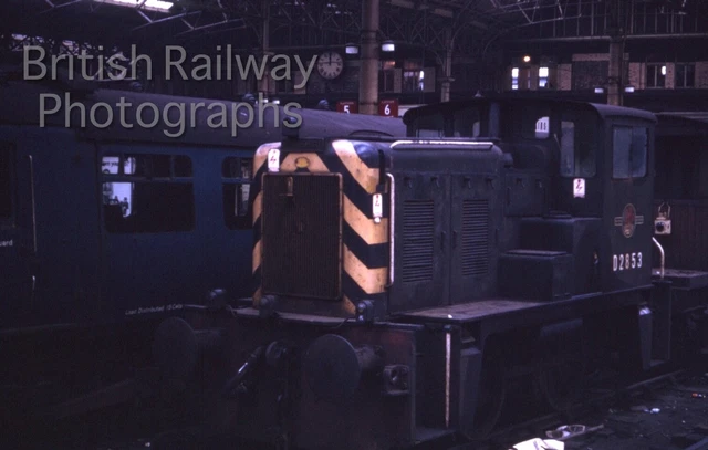 35MM SLIDE BR British Railways D2853 Class 02 Shunter at Liverpool ...