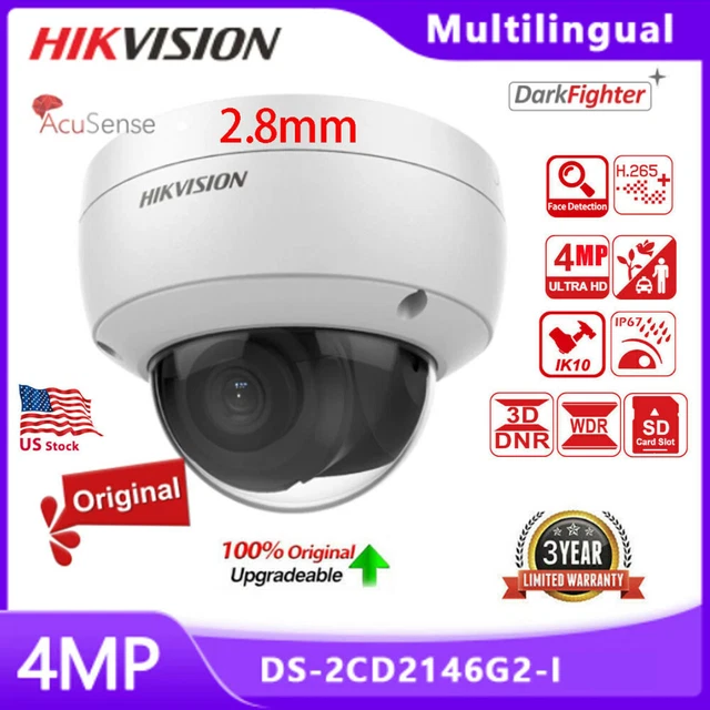 HIKVISION 4MP DS-2CD2146G2-I AcuSense DarkFighter IR CCTV Security IP Camera US £103.58 ...