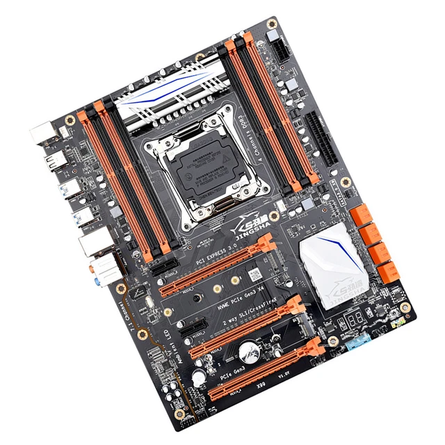 X99 MOTHERBOARD 1000M Adaptive NIC PC Main Board 3 X PCIE3.0 Graphics ...