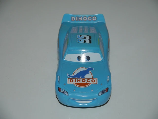 DISNEY PIXAR CARS Pull Back Dinoco Lightning McQueen #95 Racer Mattel ...