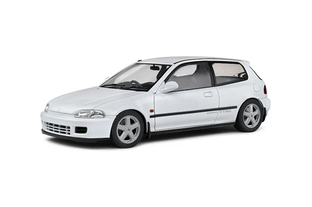 SOLIDO 1:18 SCALE Diecast, 1991 HONDA CIVIC EG6 VTEC in FROST WHITE £68 ...