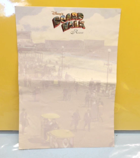 DISNEY'S BOARD WALK Resort 2 Piece Note Paper - See Photos - U $14.99 ...