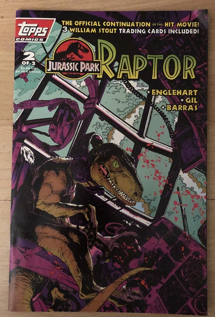 JURASSIC PARK RAPTOR Dinosaur Comic Book #2 Englehart Story, Golden ...