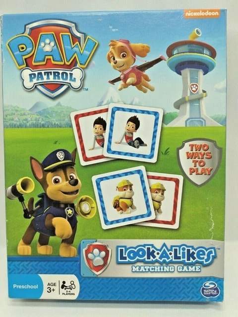 PAW PATROL LOOK-A-LIKES Matching Game Nickelodeon Preschool Age 3+ 2-4 ...