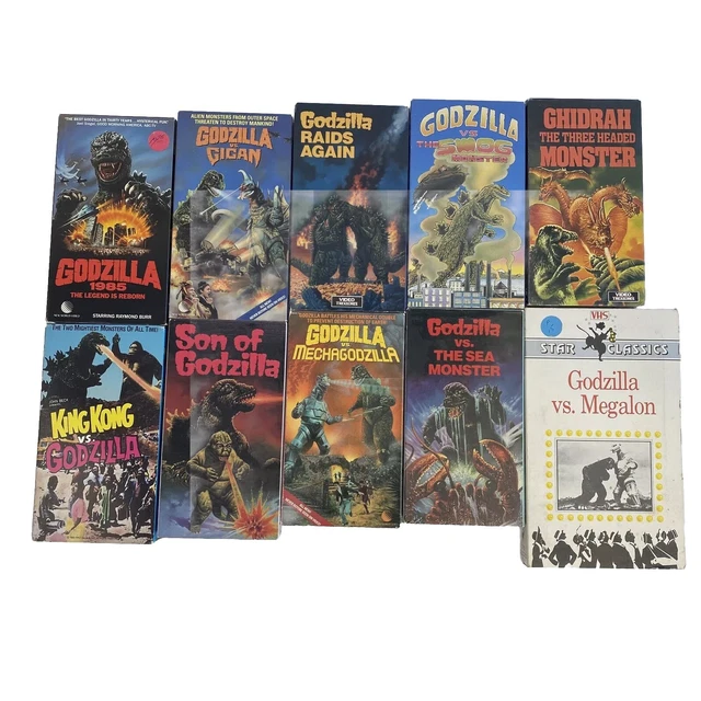 GODZILLA MOVIE VHS Video 10 Lot Sea Vs Smog Monster Gigan Vintage ...