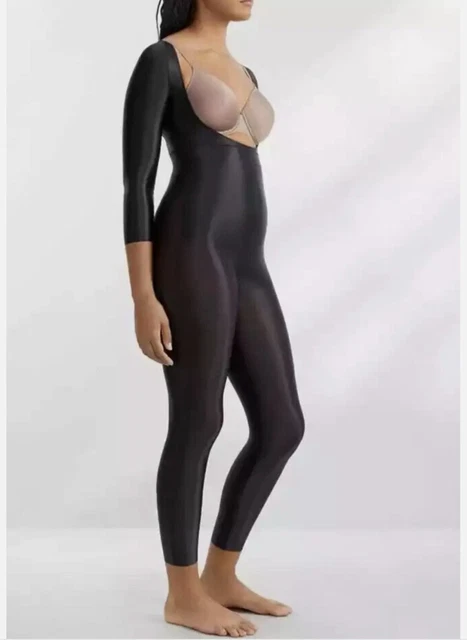 SPANX SUIT YOUR Fancy 3/4 Sleeve Open Bust Catsuit Shapewear 10316R ...
