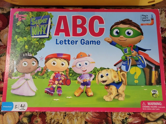 PBS KIDS SUPER Why ABC Letter Game Complete University Games Complete £ ...