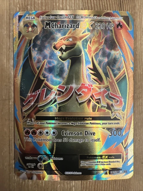 POKÉMON TCG MEGA-CHARIZARD-EX XY Evolutions 101/108 Holo Full Art ...