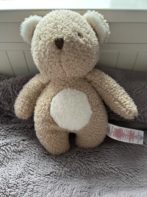 “PRIMARK CARES” BEIGE Teddy Bear Plush Soft Toy White Fluffy Tummy 9 ...