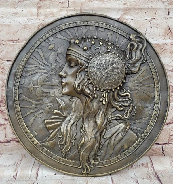 FIN RARE FRANÇAIS Bronze Statue Bas Secours Sculpture Figurine Style ...