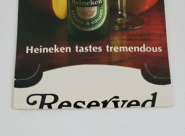 1980S HEINEKEN BEER Tent Reserved Table Top Holland Imported Vintage ...