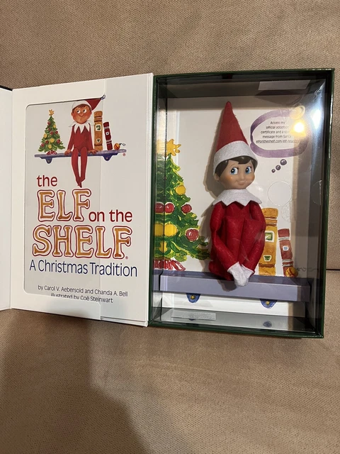 THE ELF ON the Shelf Blue Eyed Boy Doll & a Christmas Tradition Story ...