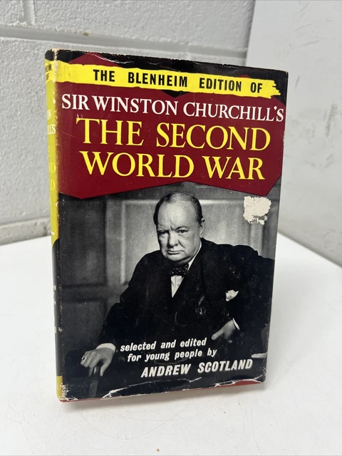 VINTAGE BOOK SIR Winston Churchill Blenheim Edition Andrew Scotland Ww2 ...