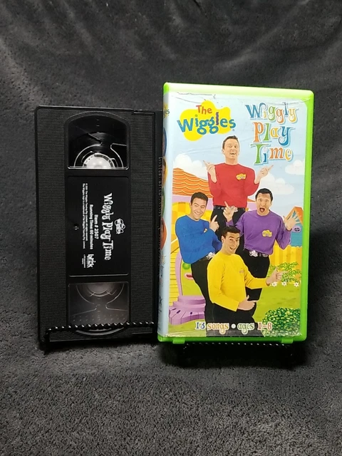 THE WIGGLES WIGGLY Play Time VHS 2001 Video Tape VTG Preschool Green ...