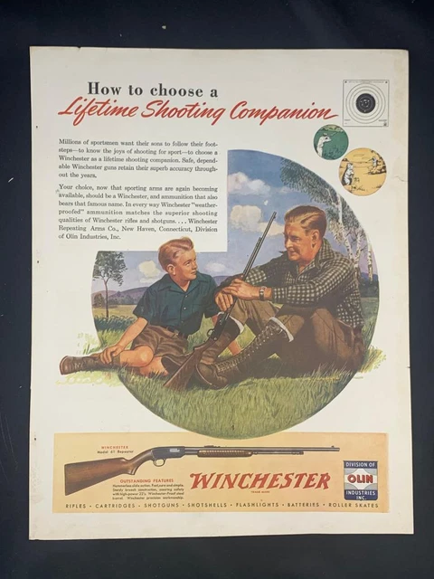 MAGAZINE AD* - 1946 - Winchester Rifle - Model 61 Repeater $9.00 - PicClick