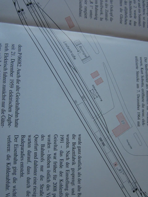 BAHNHOF MIT GLEISPLAN Mücheln Geiseltal Sachsen Anhalt EUR 5,47 ...