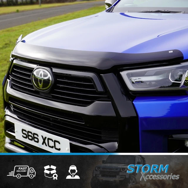 FOR TOYOTA HILUX Invincible 2021+ Egr Dark Smoke Bonnet Guard - Stone ...