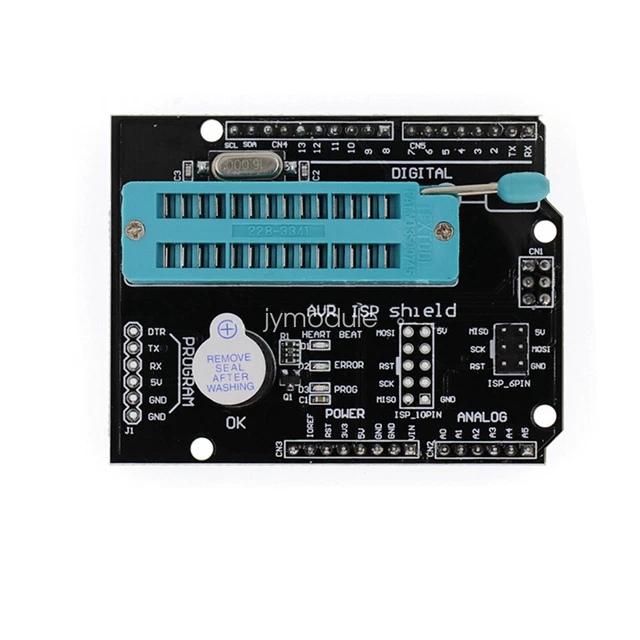 AVR ISP SHIELD Burning Burn Bootloader Programmer for Arduino UNO R3 ...