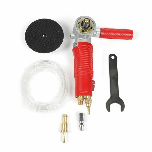4& PNEUMATIC POLISHER Wet Air Sander Water Grinder Marble Granite Stone ...
