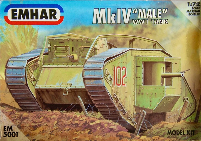 EMHAR MK.IV MALE Tank. 1/72 Model Kit. Complete. Unstarted. 1992. £21. ...