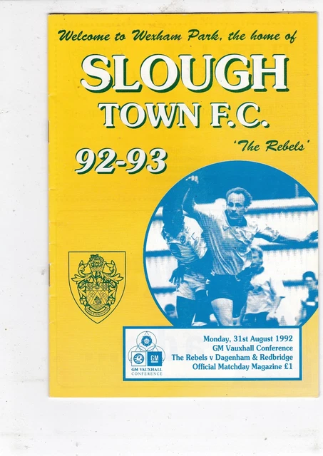 SLOUGH TOWN HOME Programmes 1990 To 2000 Choose From Drop Down Menu 15 ...