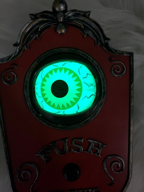 GEMMY HOUSE DECORATION Animated Eyeball Doorbell Talking Sound Effects ...