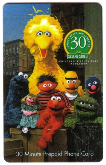 30M SESAME STREET: 30 Years Anniversary. Muppets: Big Bird, Etc Phone ...