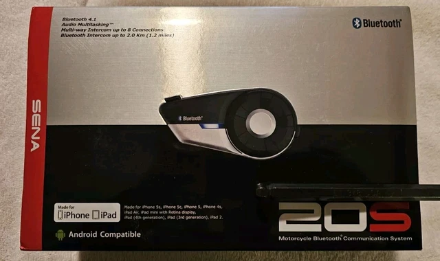 SENA 20S HD Motorcycle Bluetooth Communication System W/ Second Helmet ...