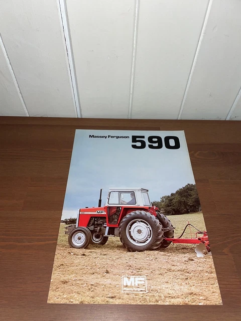 BROCHURE PROSPEKT PROSPECTUS TRACTEUR MASSEY FERGUSON 590 tractor-traktor-deutz EUR 9,99 ...