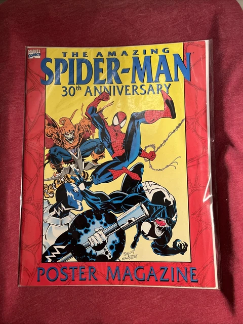 MARVEL THE AMAZING Spider-Man 30th Anniversary Poster Magazine $1.25 ...