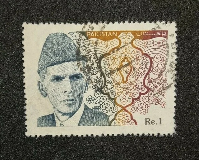 PAKISTAN, QUAID-E-AZAM MUHAMMAD ALI JINNAH 1Rs POSTAGE STAMP, RARE 1994 ...