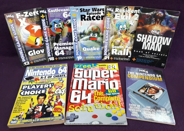 JOBLOT BUNDLE OF Nintendo 64 N64 Magazine Game Guides / Cheat Books ...