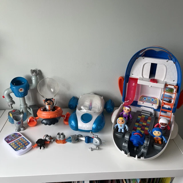 CBEEBIES GO JETTERS toy bundle Vroomster Jet Pad Figures Xuli Grimster ...