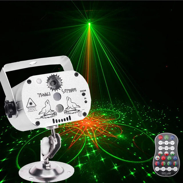 LED RGB LASER Stage Light 480 Patterns DJ Disco Party KTV Projector ...