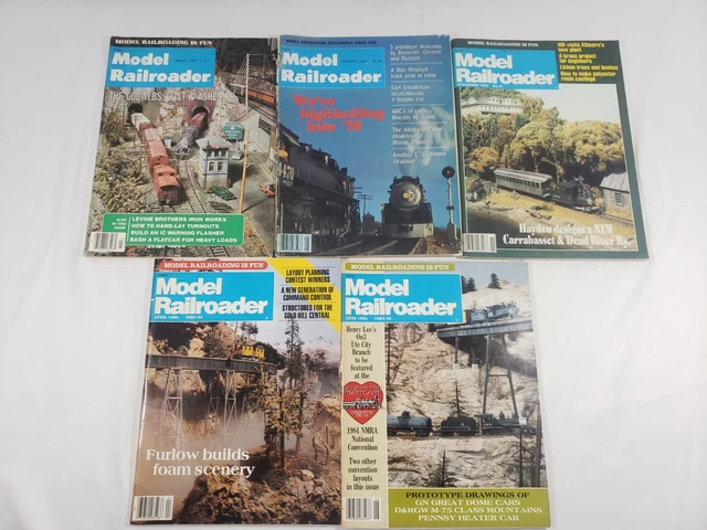 MODEL RAILROADER VINTAGE Magazine 70's and 80's issues $19.99 - PicClick CA