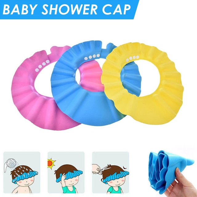 ADJUSTABLE BABY SHOWER Safe Protection Cap Children Shampoo Bath Shield ...