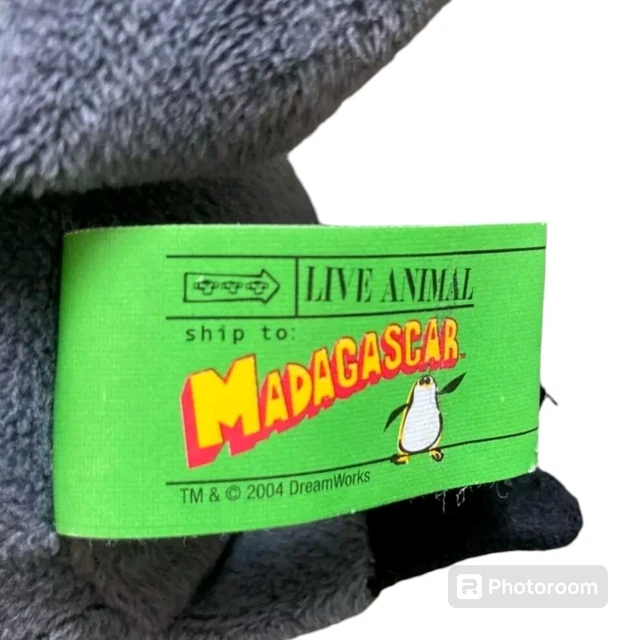 VINTAGE MADAGASCAR MAURICE The Lemur Plush Grey 7” Soft Toy / Gosh £15. ...