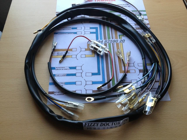 YAMAHA FS1E 1973 - 1976 side ignition wiring loom kit - 394-82590-20 ...