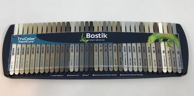 BOSTIK GROUT SAMPLE Color Chart Grout Colors Trucolor Rapidcure Smart ...