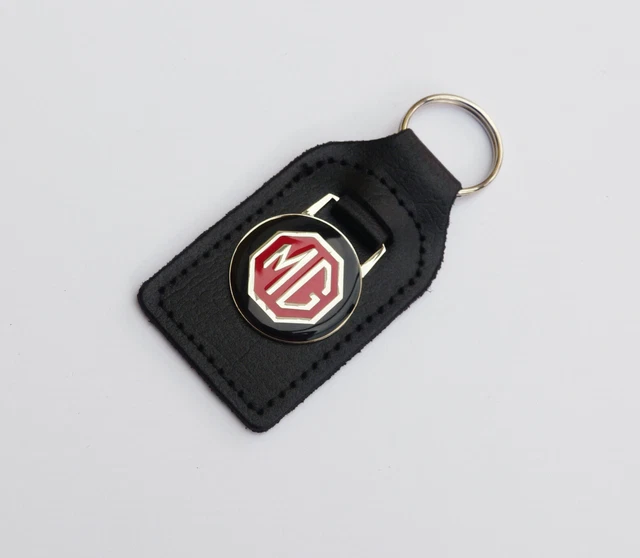 MG CHROME RED & Black Key Fob, Midget, MGA, MGC, MGB GT, Midget, MGF ...