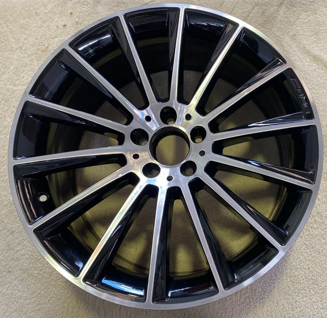 20& MERCEDES S Class W222 Amg Alloy Wheel Black D/Cut A2224010400 *10H ...