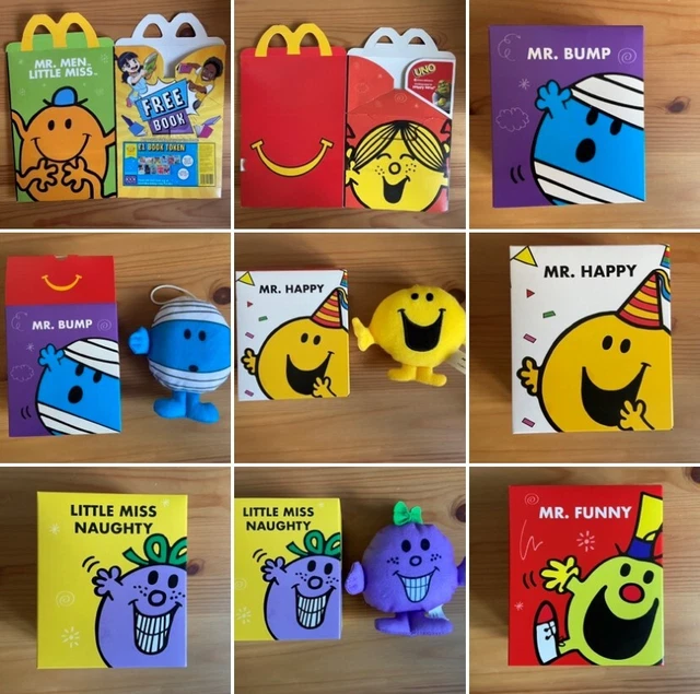 MCDONALDS HAPPY MEAL Toy 2024 Mr Men Little Miss Plush Bag Hanger Toys ...
